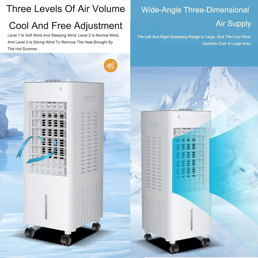 Evaporative Air Cooler & Fan 35L – 85W, Quiet & Portable | Kuwait